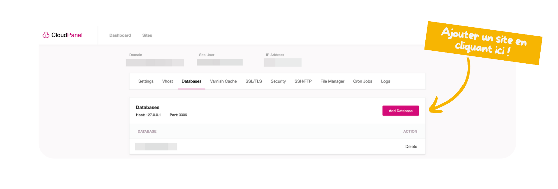 Créer une base de données – Cloud du Coeur - Documentation